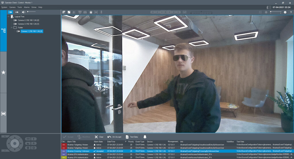 Alcatraz adds tailgating detection to biometric access control system ...