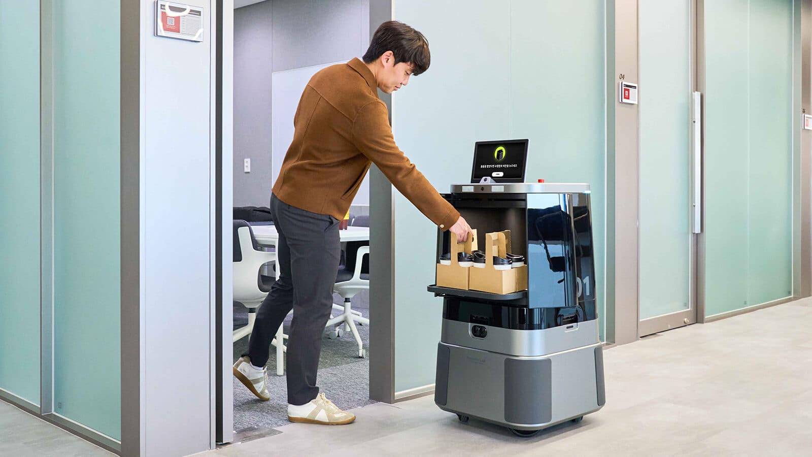 Robots integrate biometrics for parcel delivery, security, and military ...