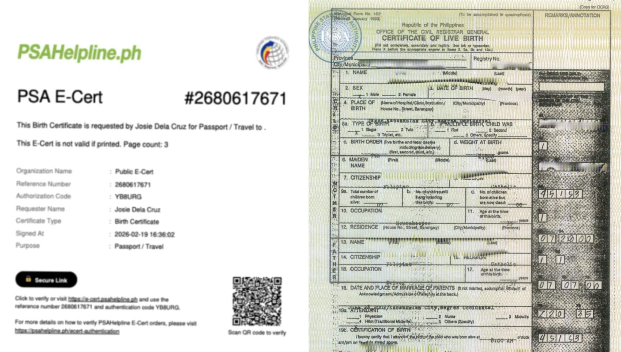 Philippines unveils digital civil registration service with QR code ...